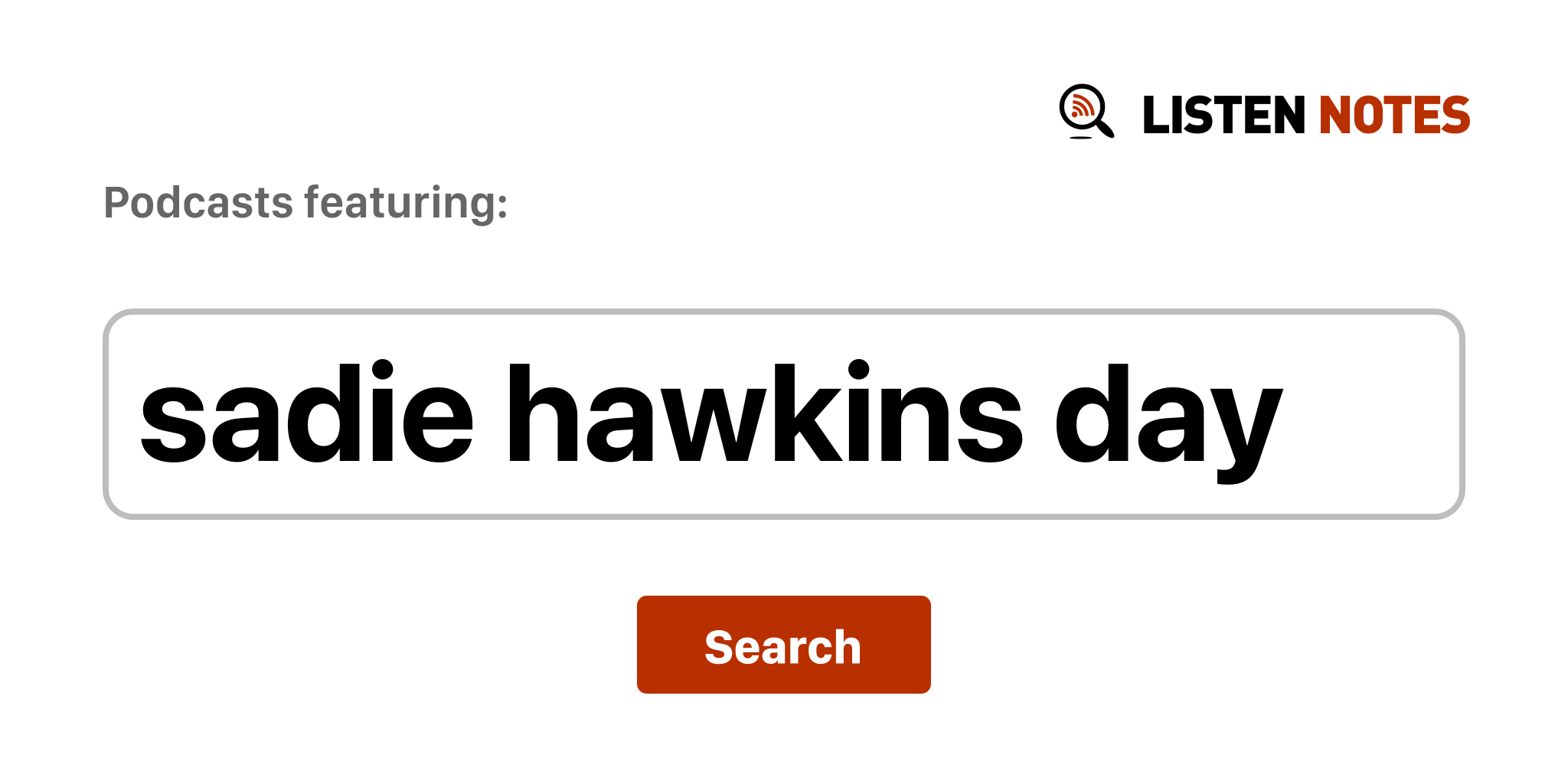 Sadie Hawkins Day Top Podcast Episodes
